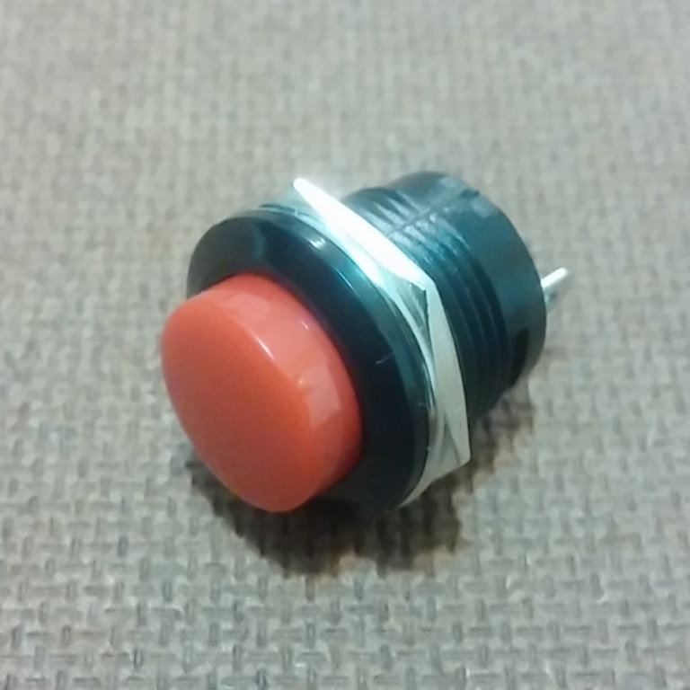 Momentary Push button/Switch. Panel Mount. Red | Moneks Technologies